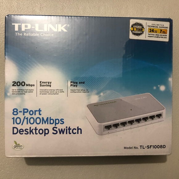 TP-Link | Networking | Tplink 8 Port 100mbps Desktop Switch | Poshmark